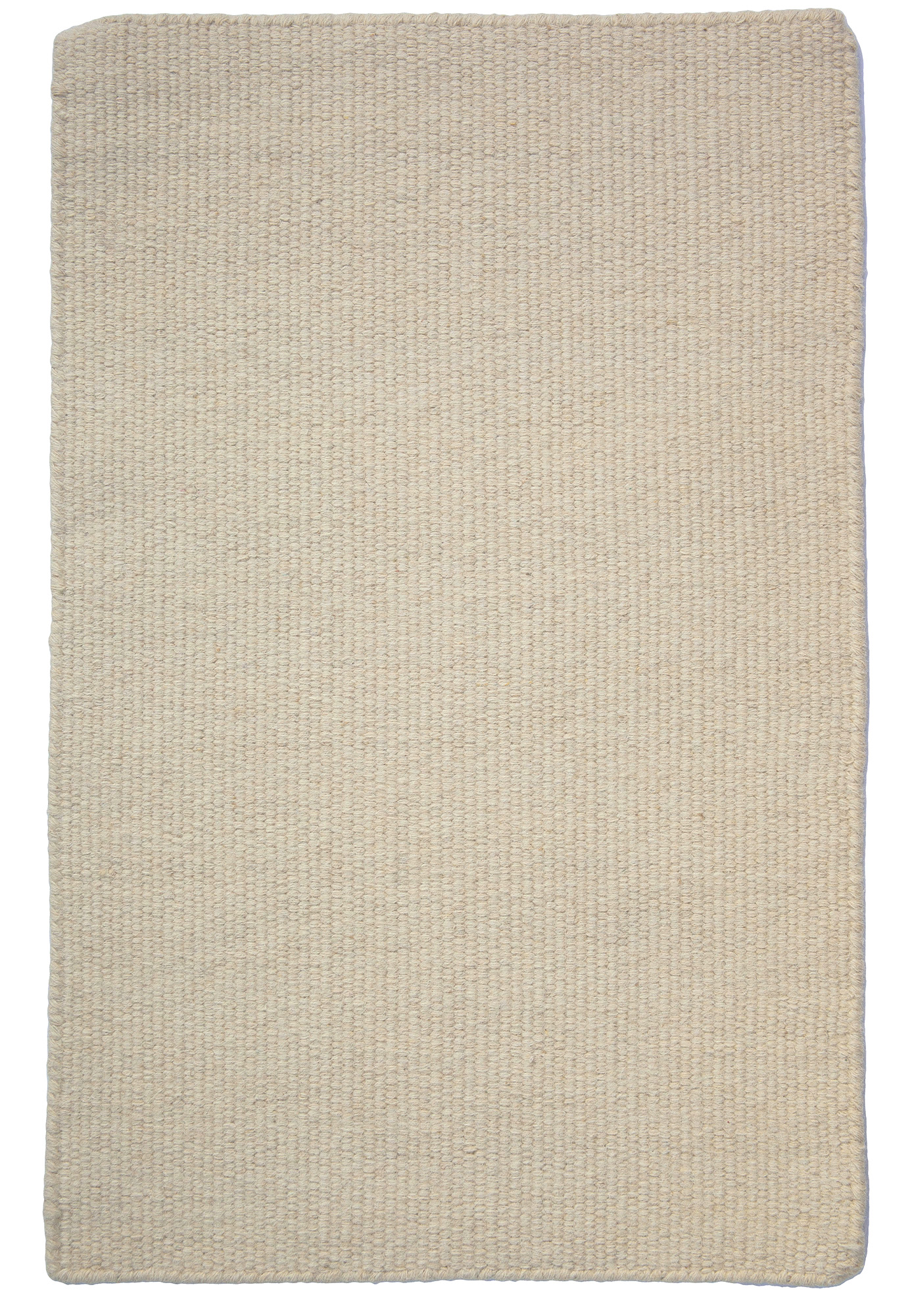 Thick Woven Wool Rug - Solid Natural - Hook & Loom