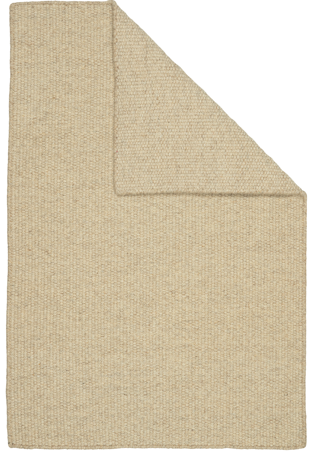 Thick Woven Wool Rug - Solid Barley - Hook & Loom