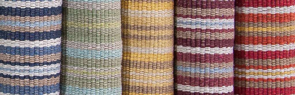 Flatweave Eco Cotton Striped Rugs - Hook & Loom