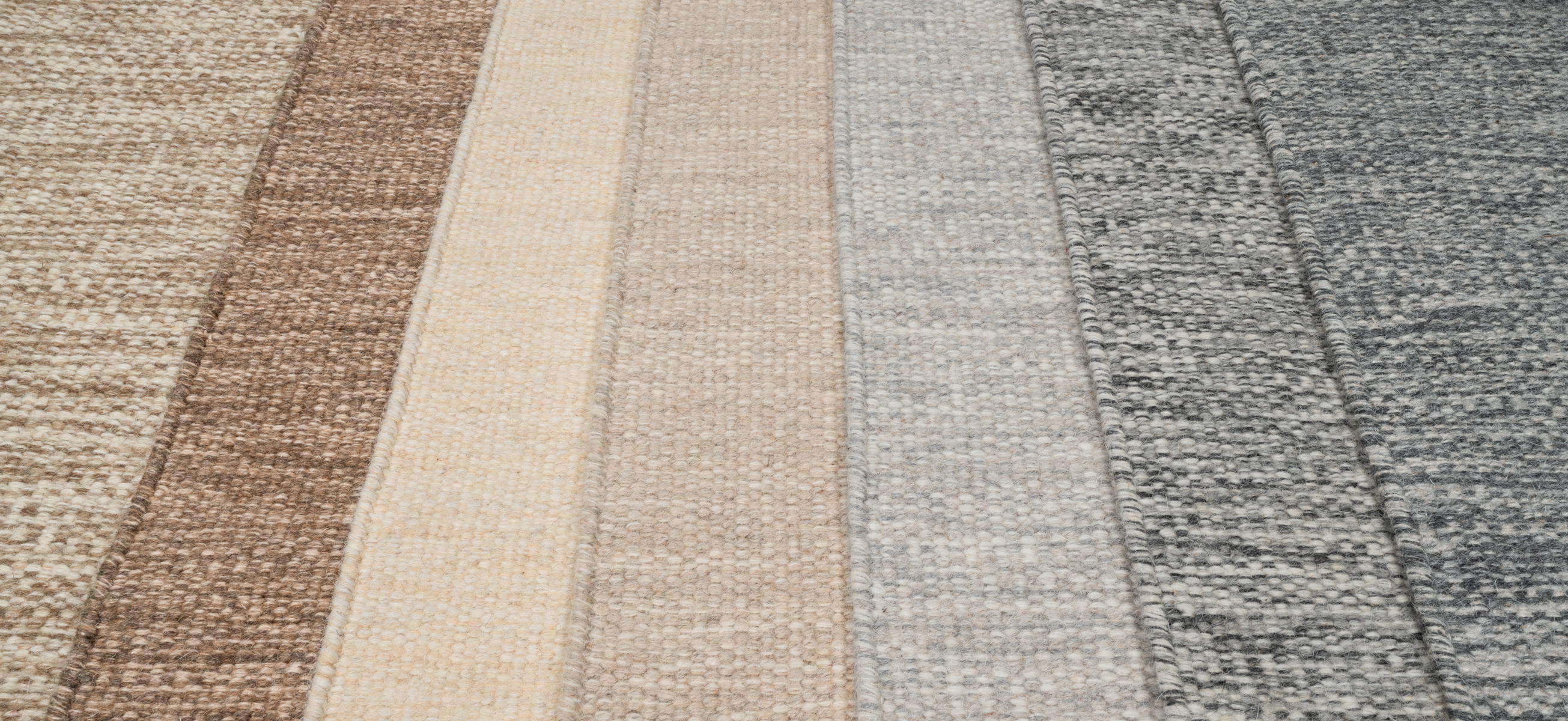 Thick Woven Heathered Wool Rugs - Hook & Loom